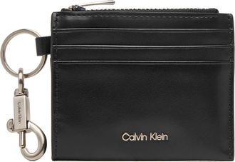 Calvin Klein Kreditkartenetui Calvin Klein Raised Cardholder W/ Clip LV04D1278G Schwarz