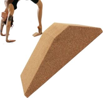 Generic &Uuml;bungsblock - Yoga-Training, dreieckiger Block, weiches Holz-Yoga-Zubeh&ouml;r f&uuml;r Dehnen und &Uuml;bungen, Yoga-Ausr&uuml;stung f&uuml;r Heimtraining