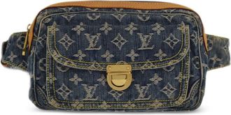 Louis Vuitton 2007 Denim-Gürteltasche mit Monogramm - Blau