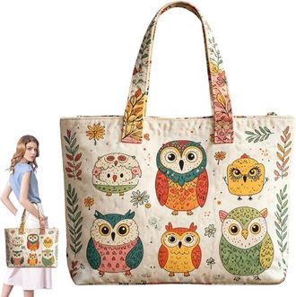 Generic Sac fourre-tout matelass&eacute;, l&eacute;ger imprim&eacute; r&eacute;tro, sensation artistique, patchwork matelass&eacute;, sac &agrave; main pour femme, r&eacute;utilisable, respectueux de lenviro