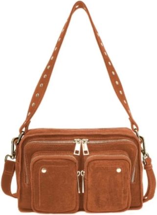 N&uacute;noo Femme, Sacs, Brun, Taille: ONE Size Ellie Suede Crossbody