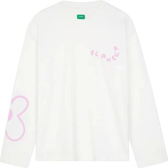 Flaneur Fl&acirc;neur, Homme, Tops, Blanc, Taille: L T-shirt Manches Longues Blossom