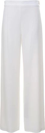 Patrizia Pepe Femme, Pantalons, Blanc, Taille: 40 FR Crepe Pantalons