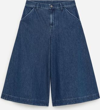 Arket Culotte Aus Denim -Blau