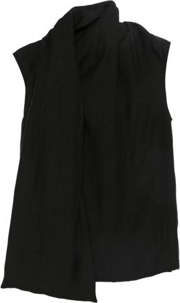 Toteme blouse à détail de foulard attaché - Noir