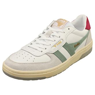 Gola Unisex Hawk Sneaker, White/Green Mist/Cerise/Light Grey, 37 EU