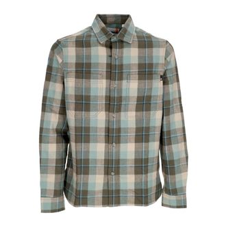 Timberland Arbeits Flanellhemd Weinblatt - - Shirts - Herren - Mehrfarbig - S