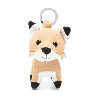 Maison Kitsun&eacute; Fuchs-Motiv Schl&uuml;sselanh&auml;nger - - Accessories - Damen - Beige - ONE SIZE