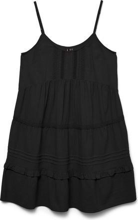 Vero Moda Damen Vmpretty Short Singlet Dress WVN Ga Noos, Black, Medium