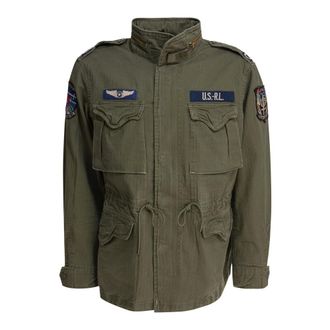 Polo Ralph Lauren Homme, Vestes, Vert, Taille: L Veste Militaire Verte Design Bi-Swing
