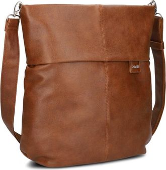 zwei Damen Handtasche Mademoiselle M140 Umhängetasche 12 Liter klassische Crossbody Bag aus weichem Kunstleder, DIN-A4 passend, große Tasche für die Arbeit