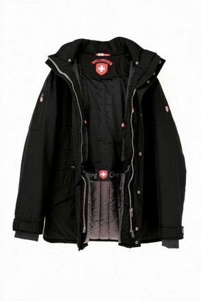 Wellensteyn Allwetterjacke Herrenjacke Golfjacke-Winter Schwarz