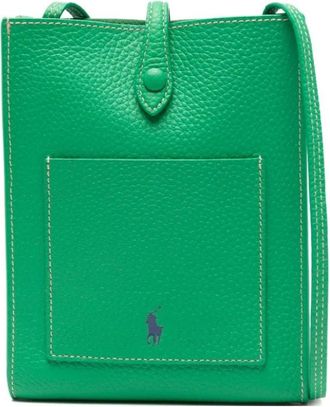 Polo Ralph Lauren Femme, Sacs, Vert, Taille: ONE Size Play Leather Pocket Crossbody
