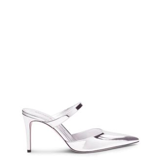 Stuart Weitzman Femme, Chaussures, Gris, Taille: 37 1/2 EU Power Mule 85