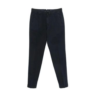 Incotex Homme, Pantalons, Bleu, Taille: XL Pantalon &agrave; Pinces et Jambe Droite
