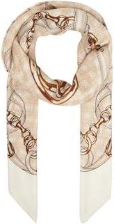Guess écharpe Noelle Printed Kefiah Scarf 130X130 Ivory écru