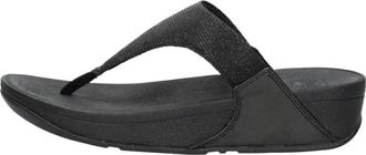 FitFlop Femme, Chaussures, Noir, Taille: 40 EU Sandales entre doigts Lulu Shimmerlux