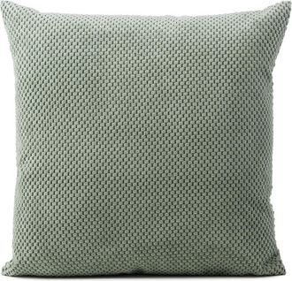 G&ouml;zze Kissen Sven, Dekokissen in genoppter Optik, Weiches Sofakissen mit F&uuml;llung, 100% Polyester, 45 x 45 cm - Eukalyptus