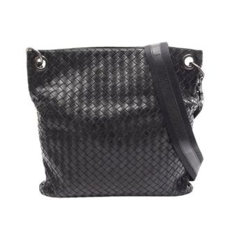Bottega Veneta Pre-owned Intrecciato Leder Schultertasche - - Pre-owned - Herren - Schwarzk - ONE SIZE