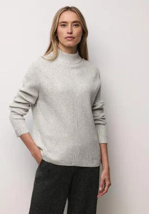 Street One Stehkragenpullover im soften Baumwoll-Mix