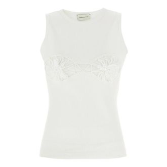 Magda Butrym Geripptes Top - - Tops - Damen - Wei&szlig; - M