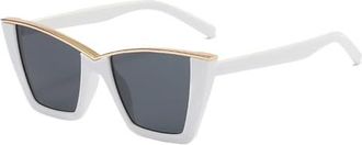 Generic Lunettes De Soleil Polaris&eacute;es &Agrave; Monture Carr&eacute;e For Hommes Et Femmes, Id&eacute;ales For La Conduite, La Plage, Les Vacances Et Les F&ecirc;tes.(White)