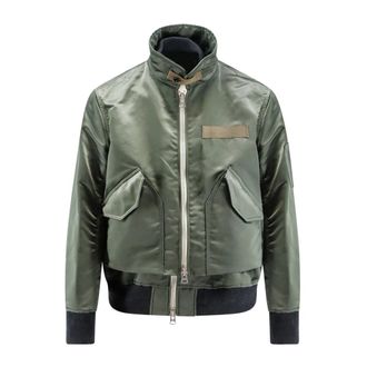 sacai Blouson aus Baumwoll-Nylon-Twill - - Jackets - Herren - Gr&uuml;n - M