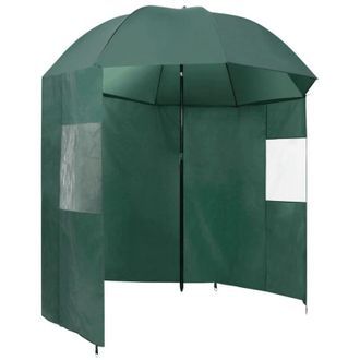 vidaXL Parapluie de p&ecirc;che Vert 220x193 cm vidaXL