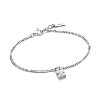 Ania Haie Damen Armband MODERN MUSE aus 925 Sterling Silber, besetzt mit einer Muschelperle, Länge 16,5 cm + 2 cm, inkl. Geschenkverpackung