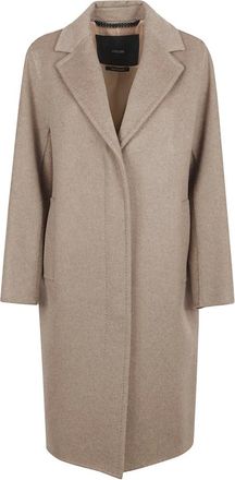 Max Mara Femme, Manteaux, Gris, Taille: 34 FR Ardenne Single-Breasted Coat