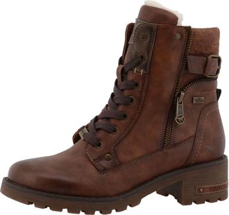 Mustang Jeans Damen Stiefelette mit Zierrei&szlig;verschluss 15M0082001, Gr&ouml;&szlig;e:37 EU, Farbe:Braun