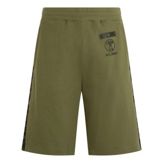 Moschino Shorts en molleton - Homme - Shorts - Vert - Taille: M