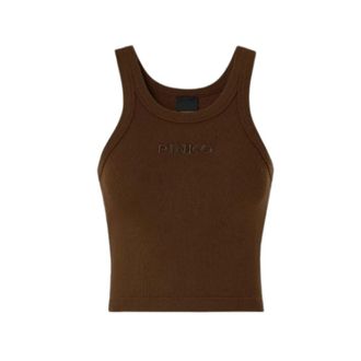 Pinko Pinko, Femme, Tops, Brun, Taille: 42 FR Pinko T-shirts et Polos