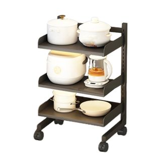 Generic Rollbarer Schlanker Aufbewahrungswagen, Badezimmer-Organizer-Schrank, Schmaler L&uuml;ckenwagen, Verstellbare Regalh&ouml;he, for Kleine Ecken Im Badezimmer Mit