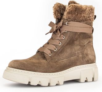 Gabor Damen Combat Boots, Frauen Stiefeletten,Wechselfußbett,Best Fitting,Warmfutter,uebergangsstiefel,Winterschuhe,Farro (Panna),40 EU / 6.5 UK