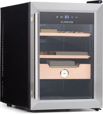 Klarstein Klarstein - El Presidente 37 Cave &agrave; cigares 37 l 2 clayettes 1 compartiment bois de c&egrave;dre