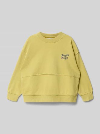 Mango Sweatshirt mit gerippten Abschl&uuml;ssen