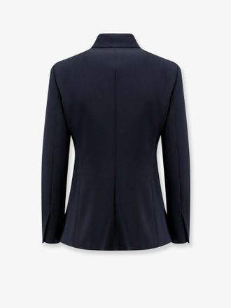 Max Mara Womens Blazer Mxmpalo Cady Blue Triacetate Blazers Jacket