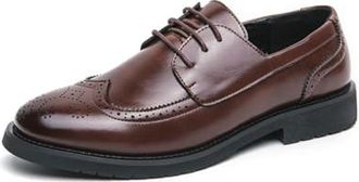 Minitoo Chaussures basses à lacets pour homme - Fashion Business Oxfords, Y1115 Marron, 44 EU