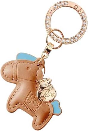 Generico Porte-cl&eacute;s en forme de cheval - Accessoires de bonne chance et de prosp&eacute;rit&eacute; - Pour sac &agrave; main et porte-cl&eacute;s - Pour sac &agrave; main voiture bureau voyage c