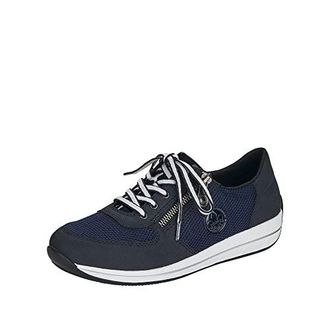 Rieker Baskets N1111 pour Femme, Bleu, 38 EU