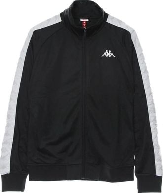 Kappa Schmale Herren Trainingsjacke Schwarz/Wei&szlig;/Grau - - Sweatshirts & Hoodies - Herren - Schwarzk - XL