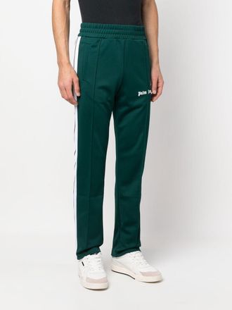 Palm Angels pantalon de jogging &agrave; logo imprim&eacute; - Vert