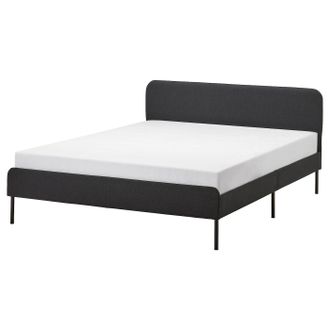 IKEA SLATTUM Bettgestell, gepolstert