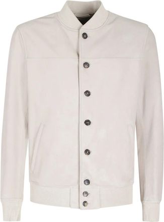 STEWART Homme, Vestes, Blanc, Taille: L Tom Suede Jacket