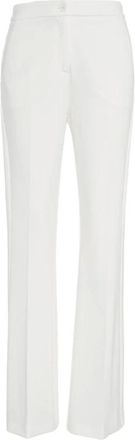 Pinko Pinko, Femme, Pantalons, Blanc, Taille: 42 FR Pantalon Scuba Blanc Jambe Droite