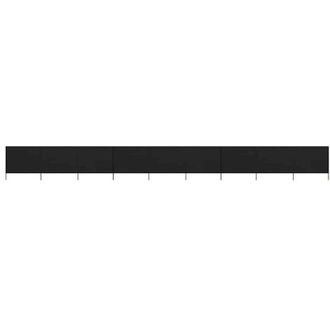 vidaXL Paravent 9 panneaux Tissu 1200 x 80 cm Noir vidaXL