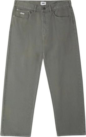 Obey Homme, Jeans, Vert, Taille: W25 Bigwig Baggy Denim