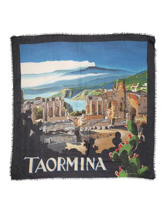 Dolce & Gabbana Multicolor Taormina Modal Shawl 130cm X Men Scarf Cashmere