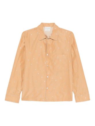 Forte_Forte chemise &agrave; poche &agrave; ornements - Tons neutres